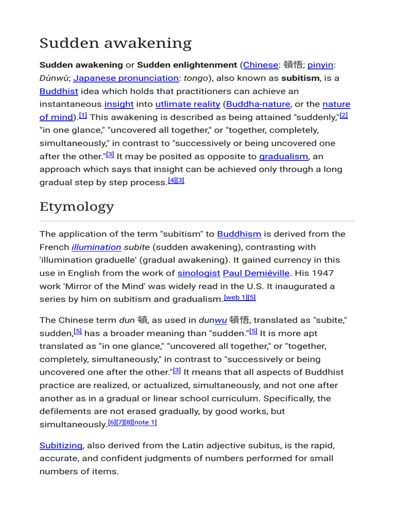 Sudden Awakening | PDF | Advaita Vedanta | Indian Philosophy