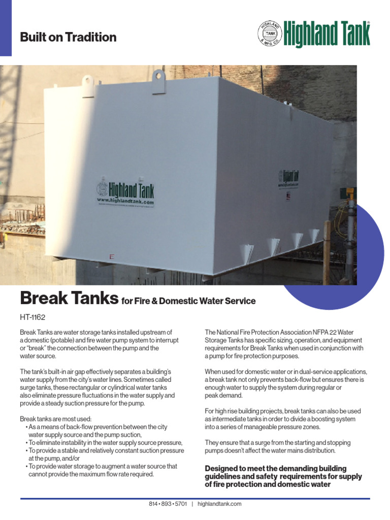 B_LIT_HighDRO-Break-Tanks | PDF | Pump | Water