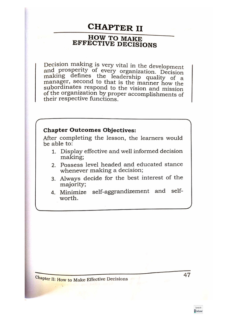 Chapter 2 Decision Making CFML | PDF
