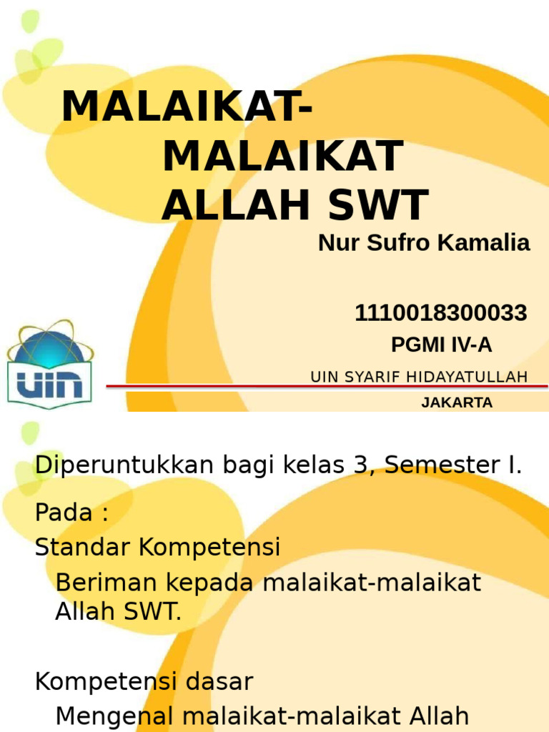 PPT Malaikat Allah | PDF
