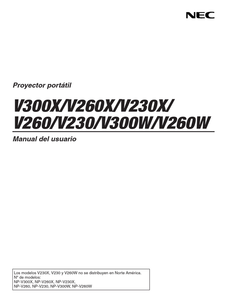 V300X Manual SPA v5 | PDF | Control remoto | Hdmi