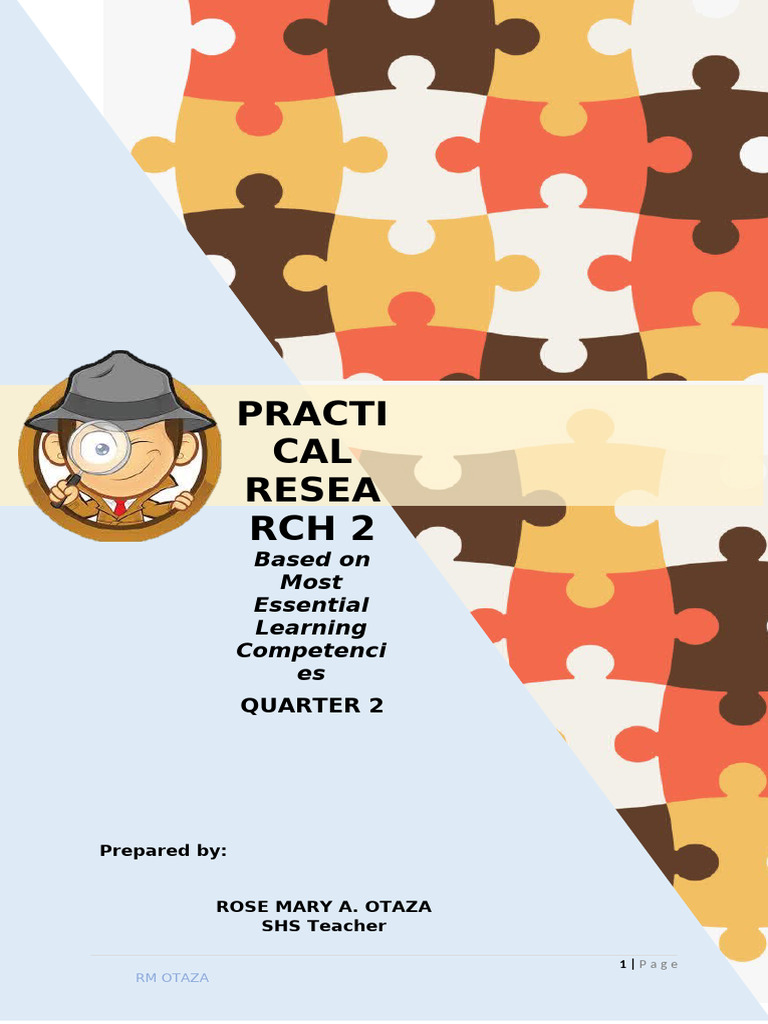 Practical Research 2 Module Based On MELCS Q2 | PDF | Sampling ...