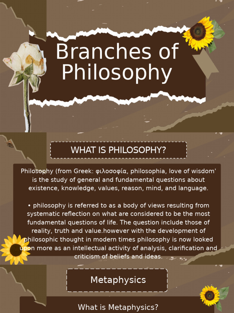 Branches of Philosophy | PDF | Logic | Epistemology