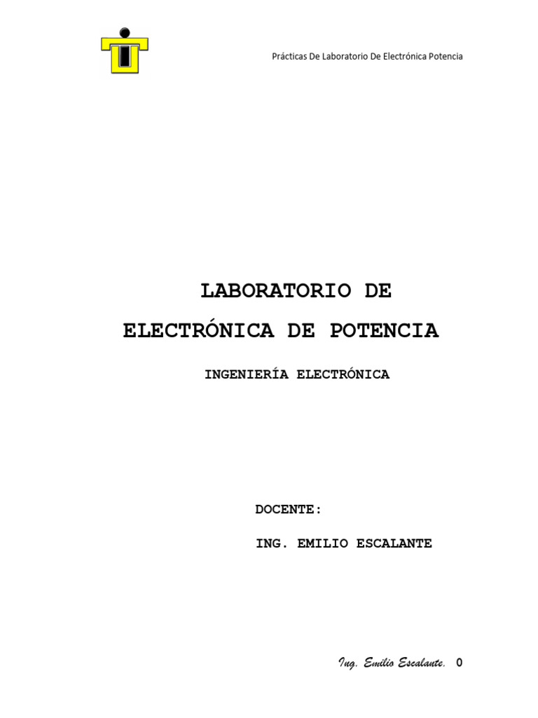 Practicas Lab Potencia Iut 2020 | PDF | Rectificador | Red eléctrica