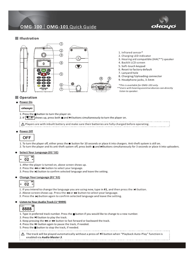 Manual - OMG 100.OMG 101 | PDF | Computing | Consumer Electronics