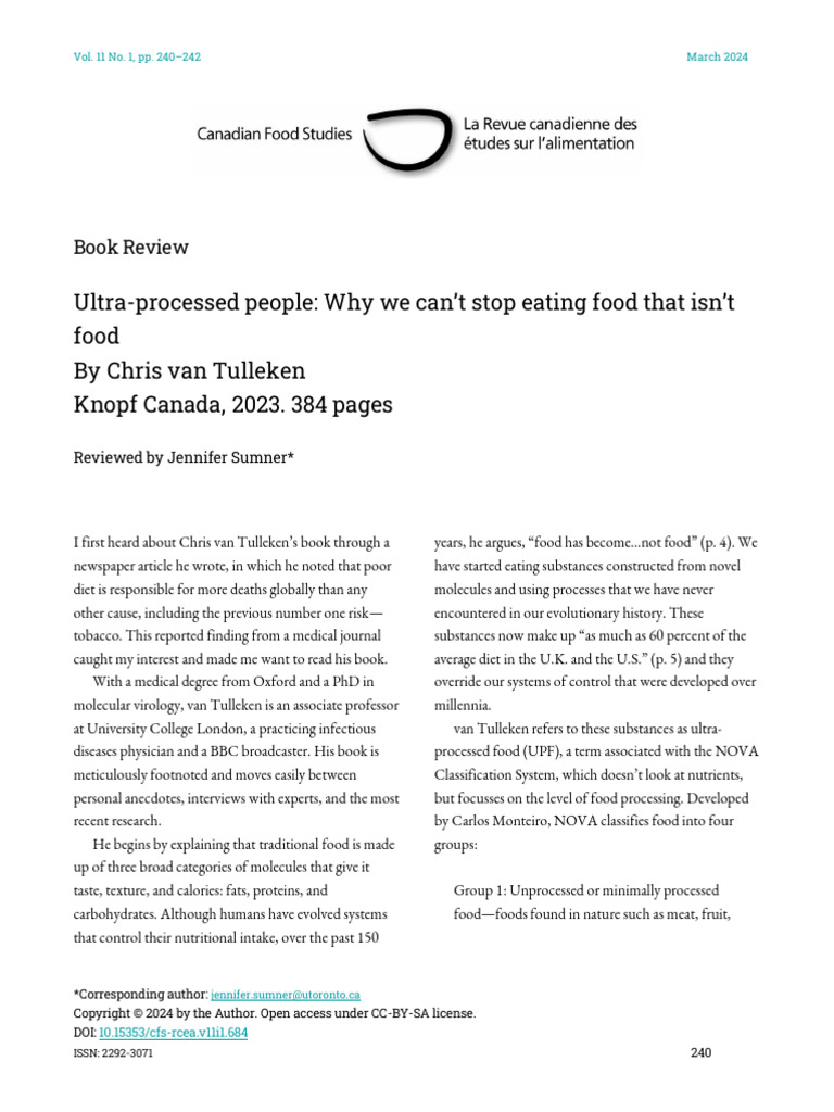 Review of Ultra-Processed People Why We Cant Stop | PDF | Obesity ...