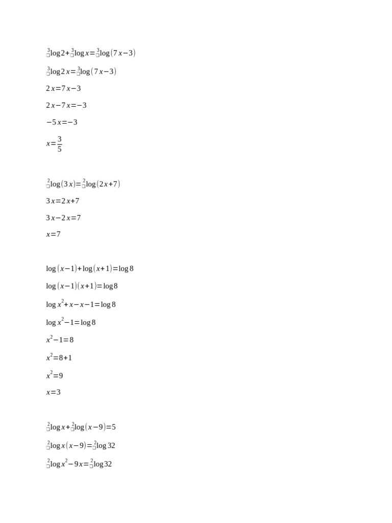 0301 Math Logarithm Willi | PDF | Teaching Methods & Materials