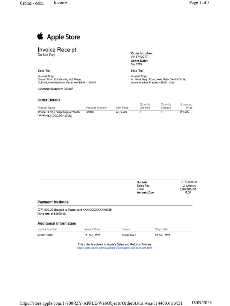 Apple Receipt Generator Overview | PDF | Receipt | Invoice