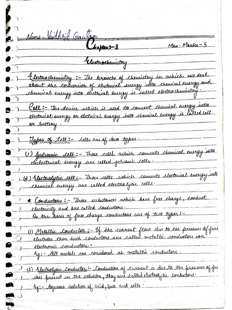 Chemistry Notes | PDF