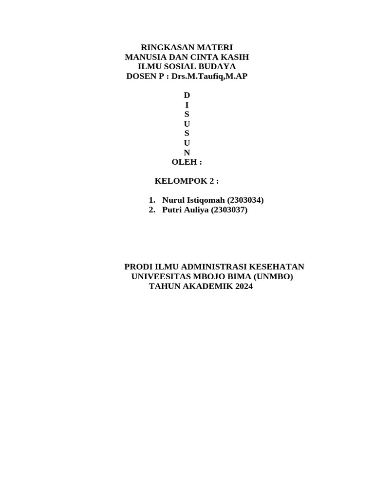 Ringkasan Materi Putri Aulya | PDF