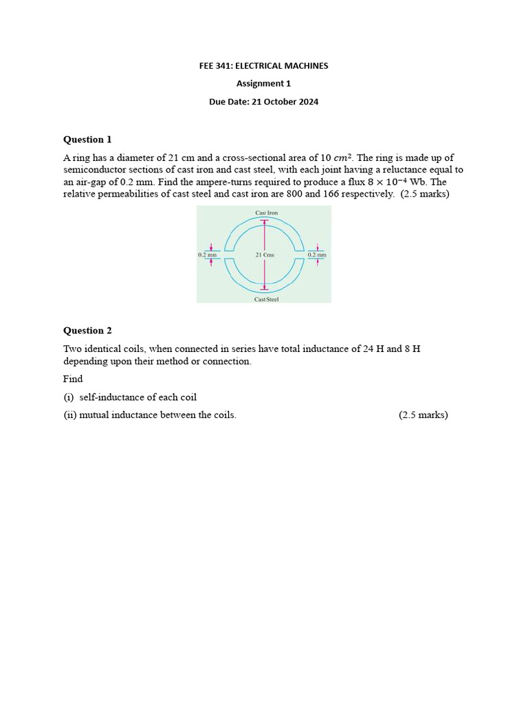 Assignment 1 MACHINES | PDF