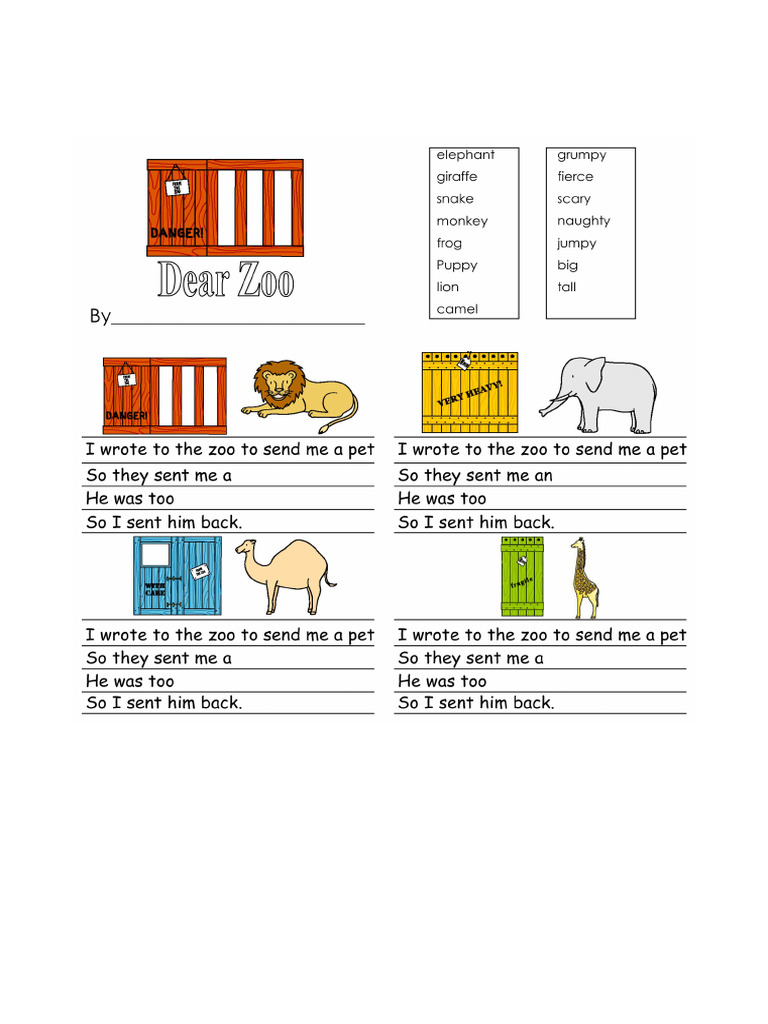 Dear Zoo Story Sequencing Printablesn - 1318.jpg | PDF