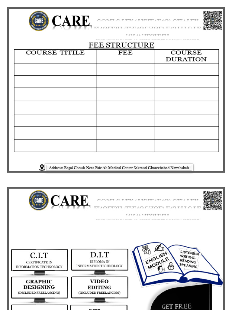 Care Fee Structure | PDF