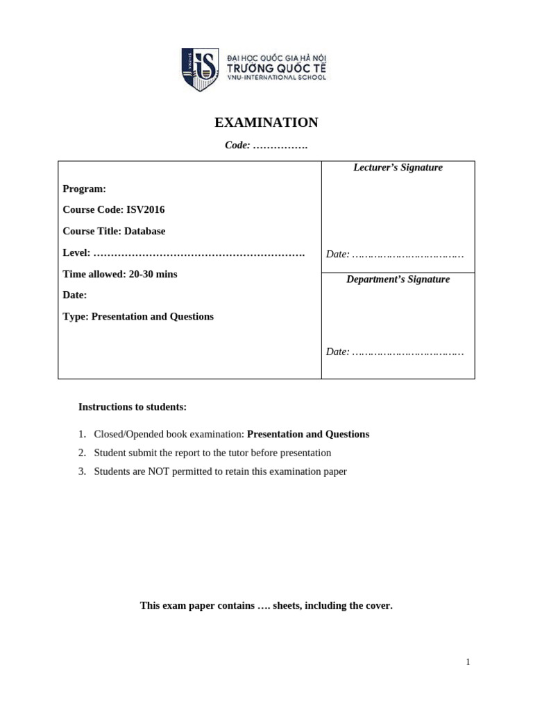 Examination | PDF