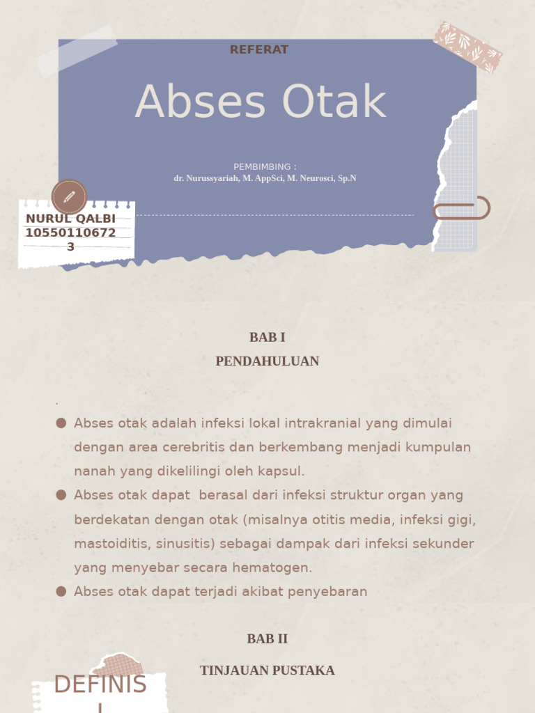 Abses Otak | PDF