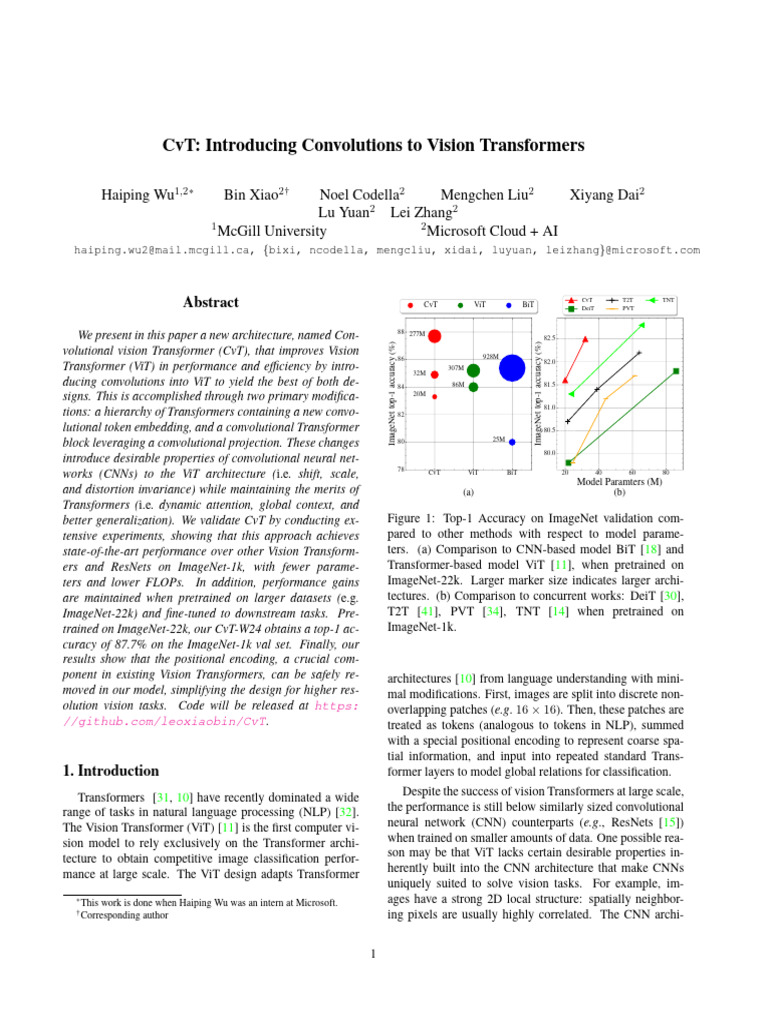 CvT | PDF | Computational Neuroscience | Applied Mathematics