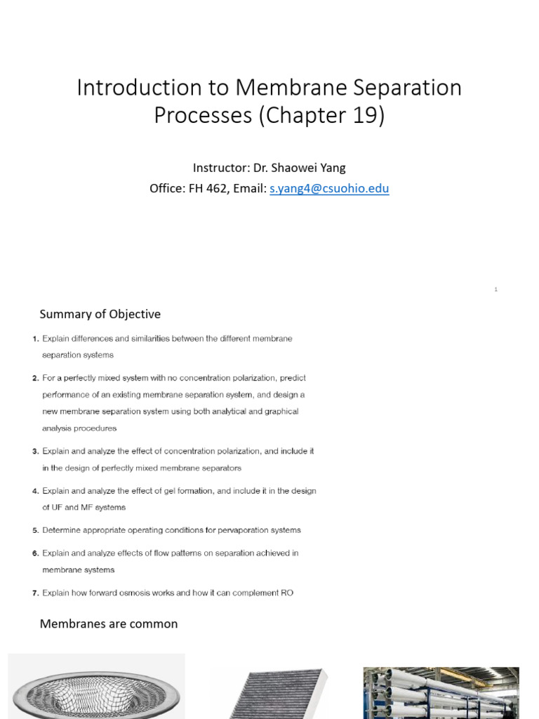 Module 5 - part 1 | PDF | Membrane | Osmosis