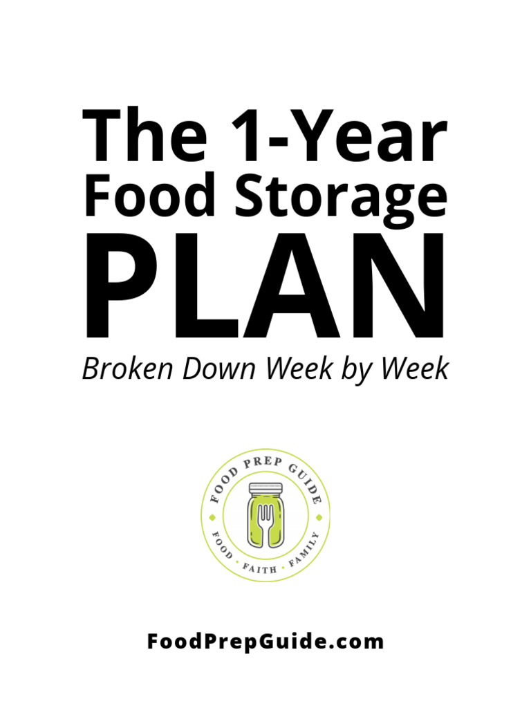1 Year Food Storage Plan | PDF | Vegetables | Pasta