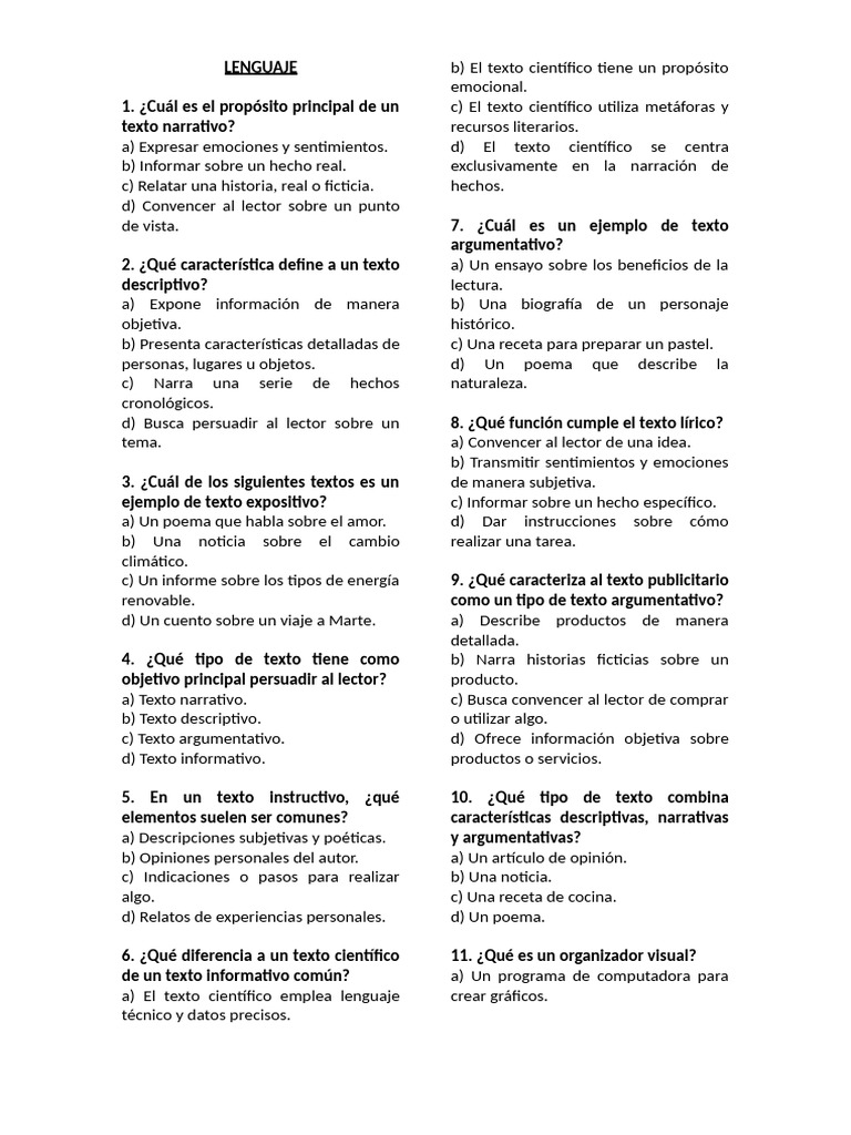 Temas para El Simulacro IV | PDF | Narración