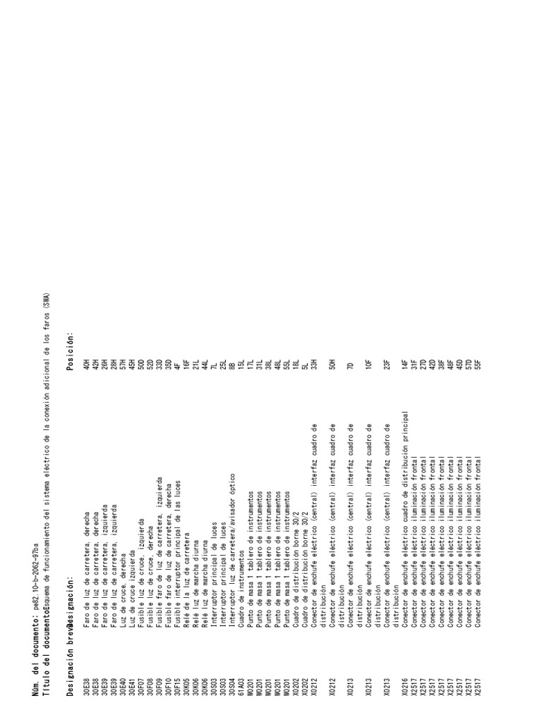 Luz Alta Ybaja Meche | PDF | Conector eléctrico | Cableado eléctrico