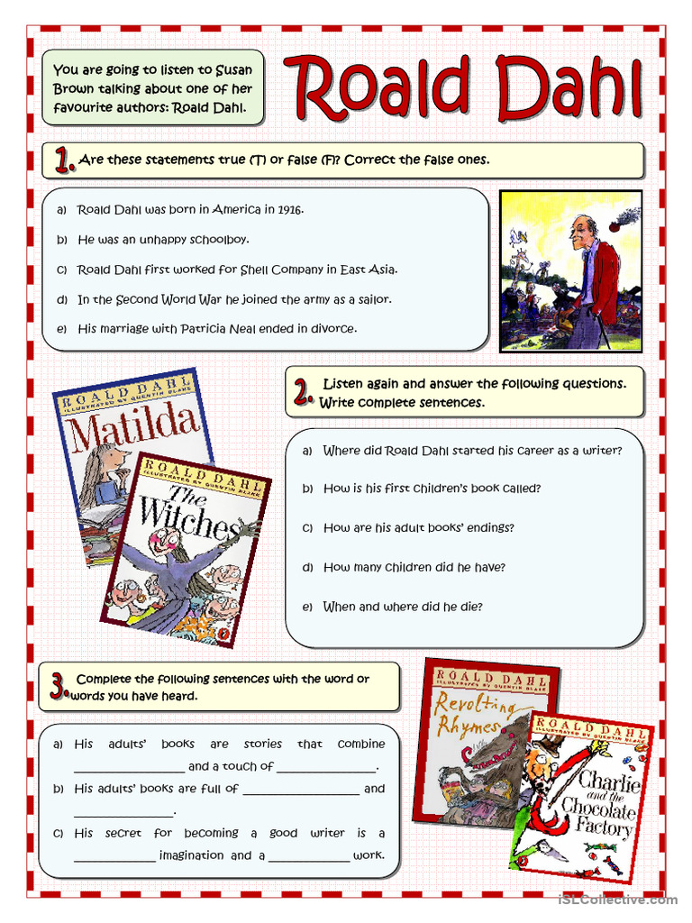 Roald Dahl: Career and Biography Insights | PDF | Language Arts ...
