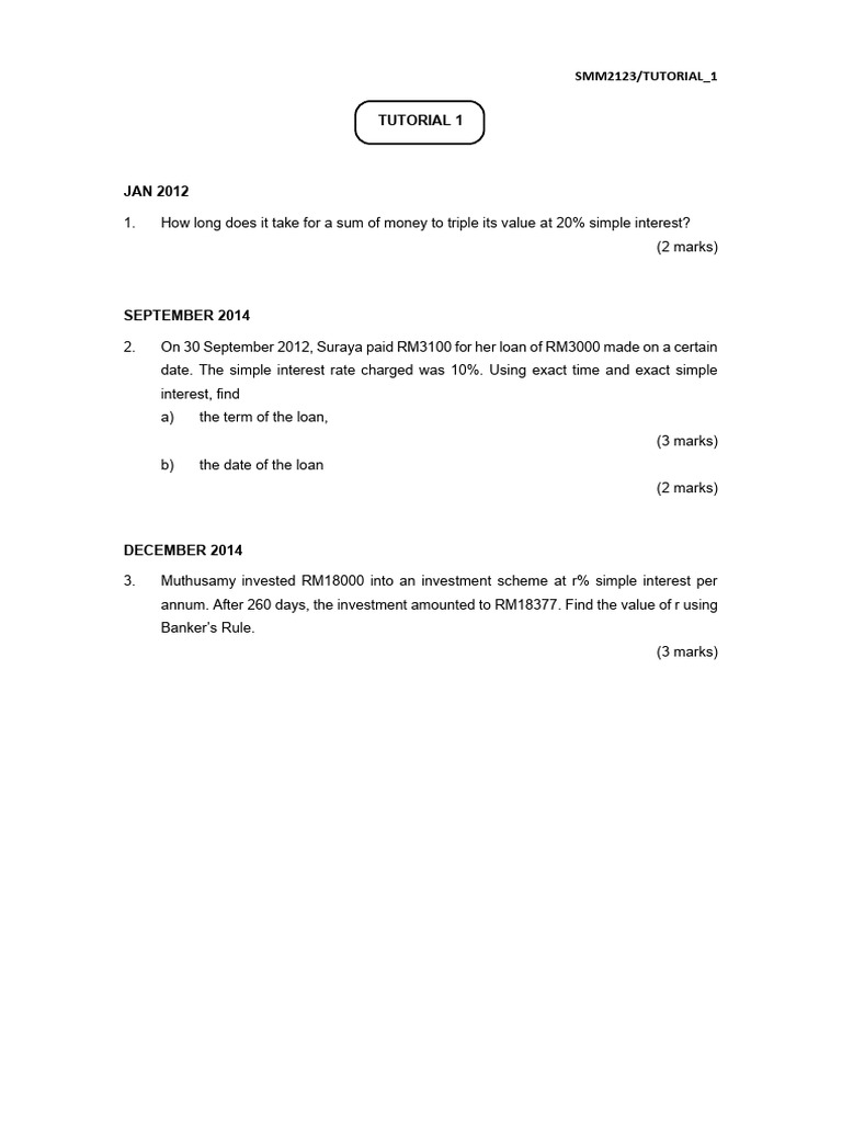 Finance Students' Interest Problems | PDF | Finance & Money Management