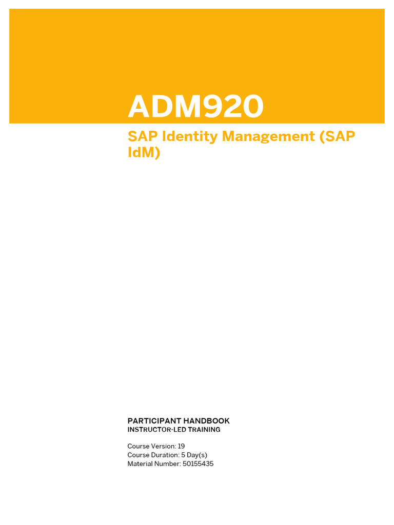 Adm - Idm 920 | PDF | Databases | World Wide Web