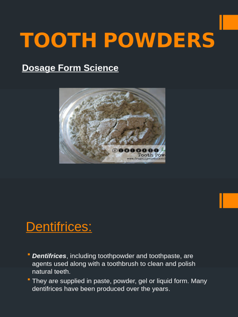 Tooth Powders WTH Pics | PDF | Oral Hygiene | Dentistry Branches