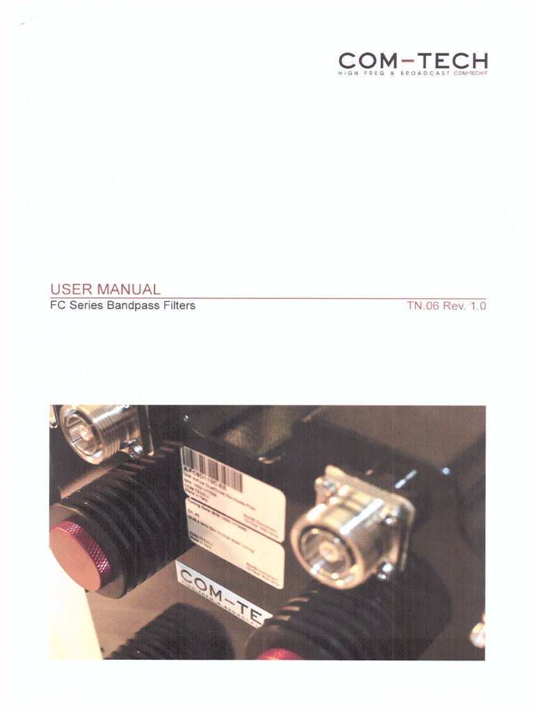 KRK Kras Com-Tech DVB-T2 - Bandpass - Filters | PDF