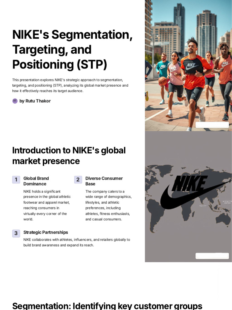 NIKEs Segmentation Targeting and Positioning STP | PDF | Market ...