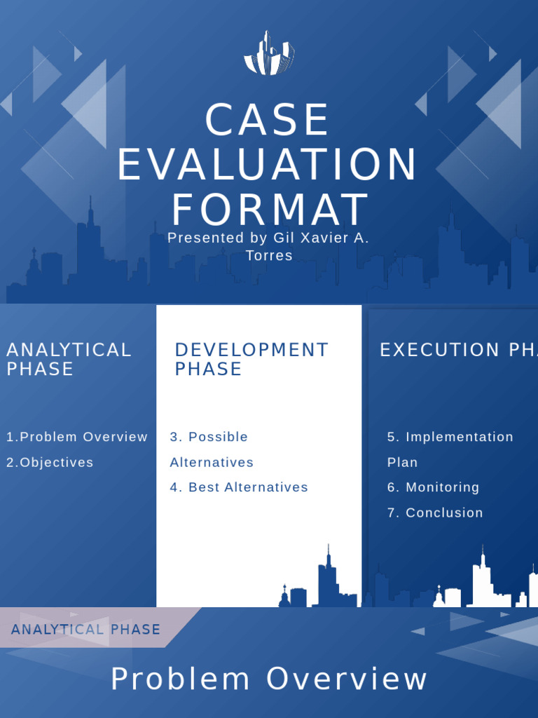 Case Evaluation Format Guide | PDF