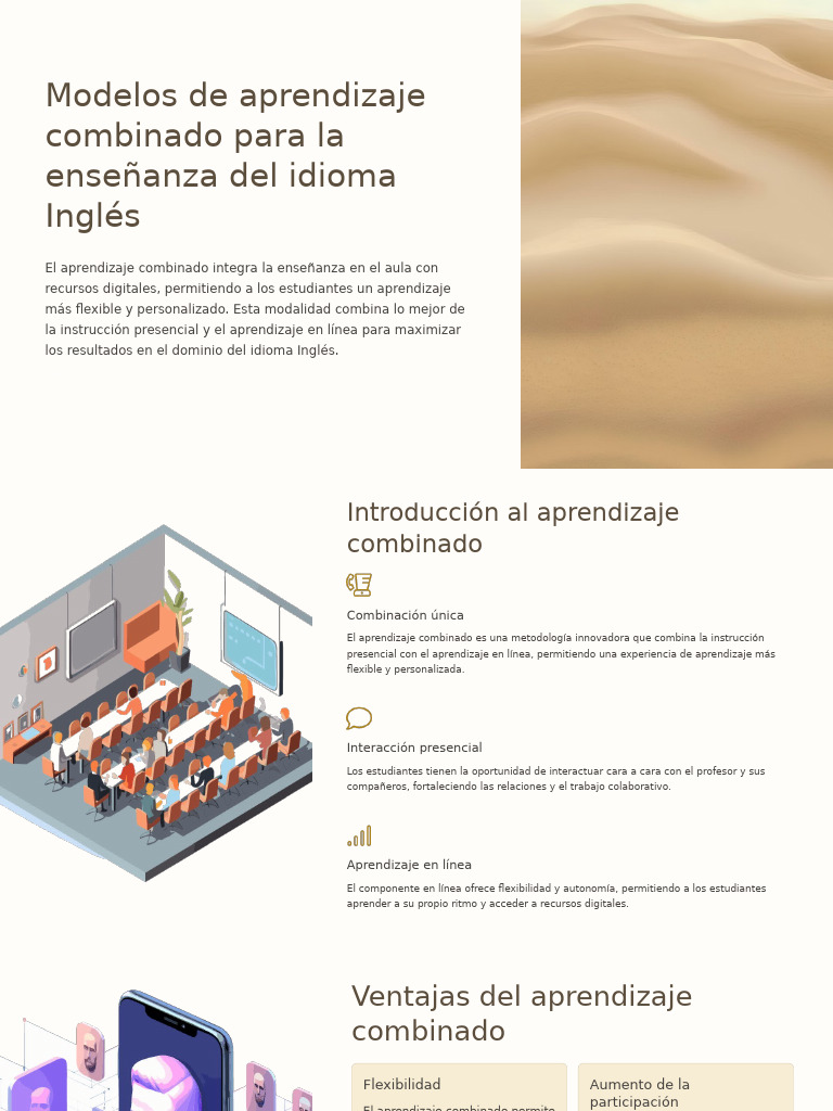 Modelos de Aprendizaje Combinado para La Ensenanza Del Idioma Ingles | PDF | Evaluación | Enseñando