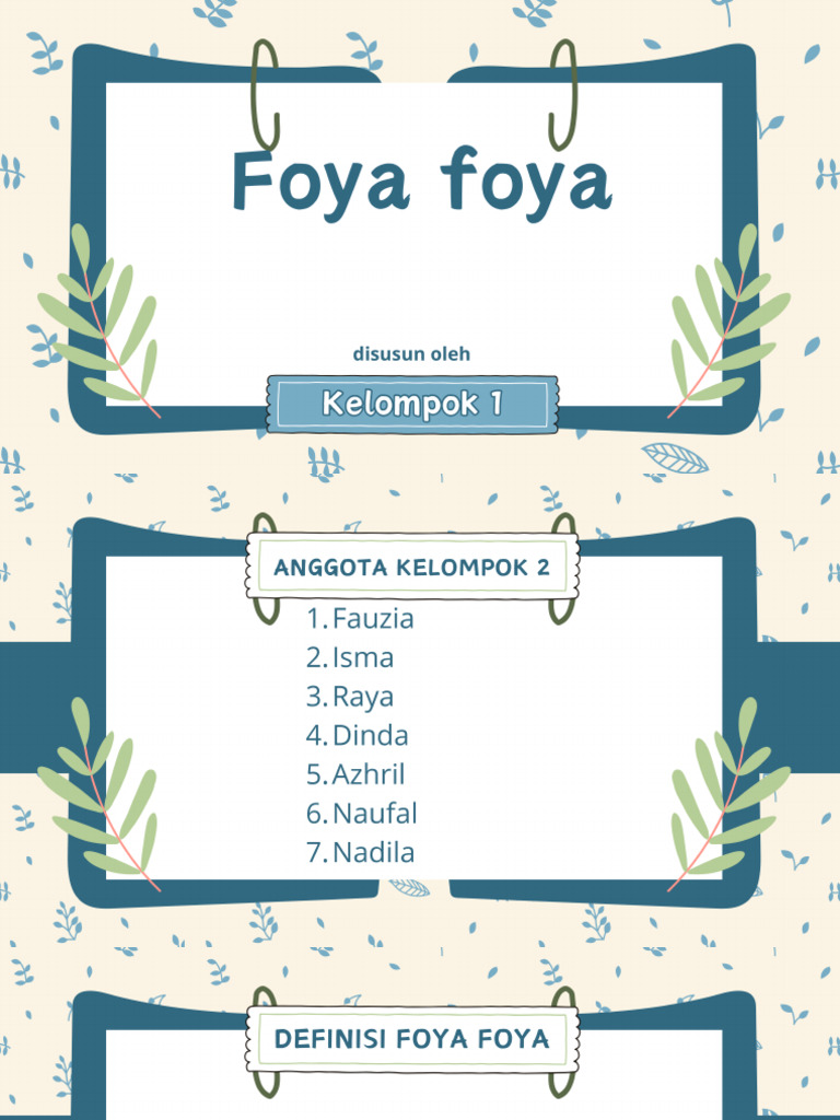 Pptfoya2kel1, X 4 | PDF