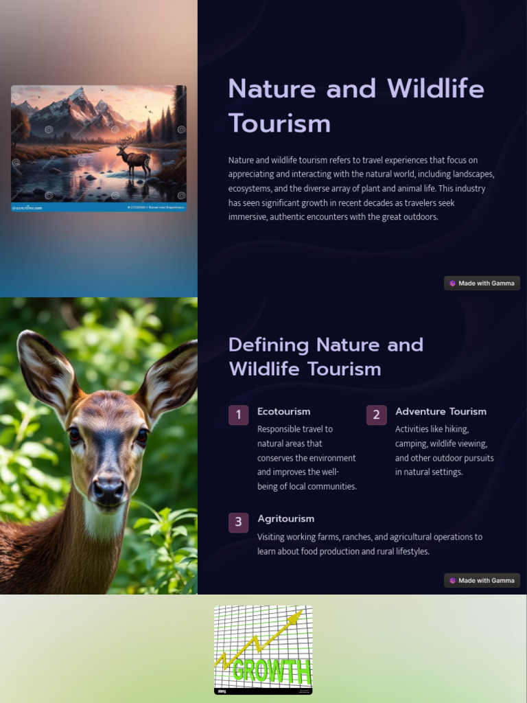 Nature and Wildlife Tourism | PDF | Sustainability | Conservation Biology