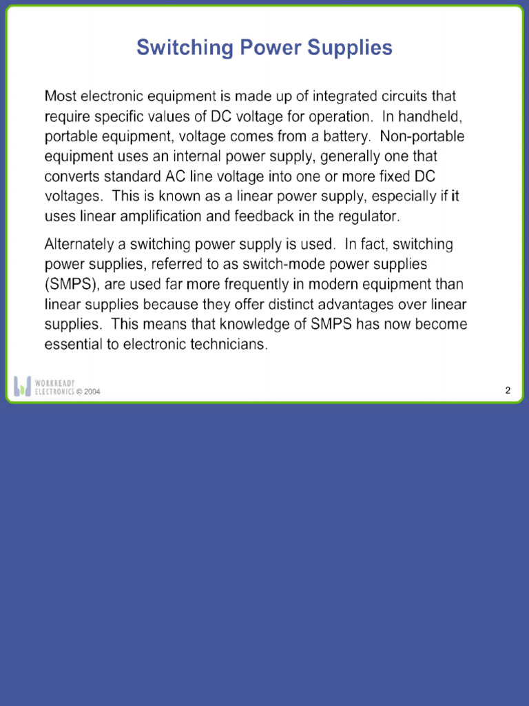 SMPS Basics and Switching Regulators | PDF