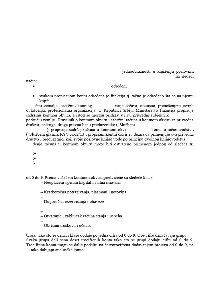 Finansijsko Racunovodstvo I Bilans II Predavanje | PDF