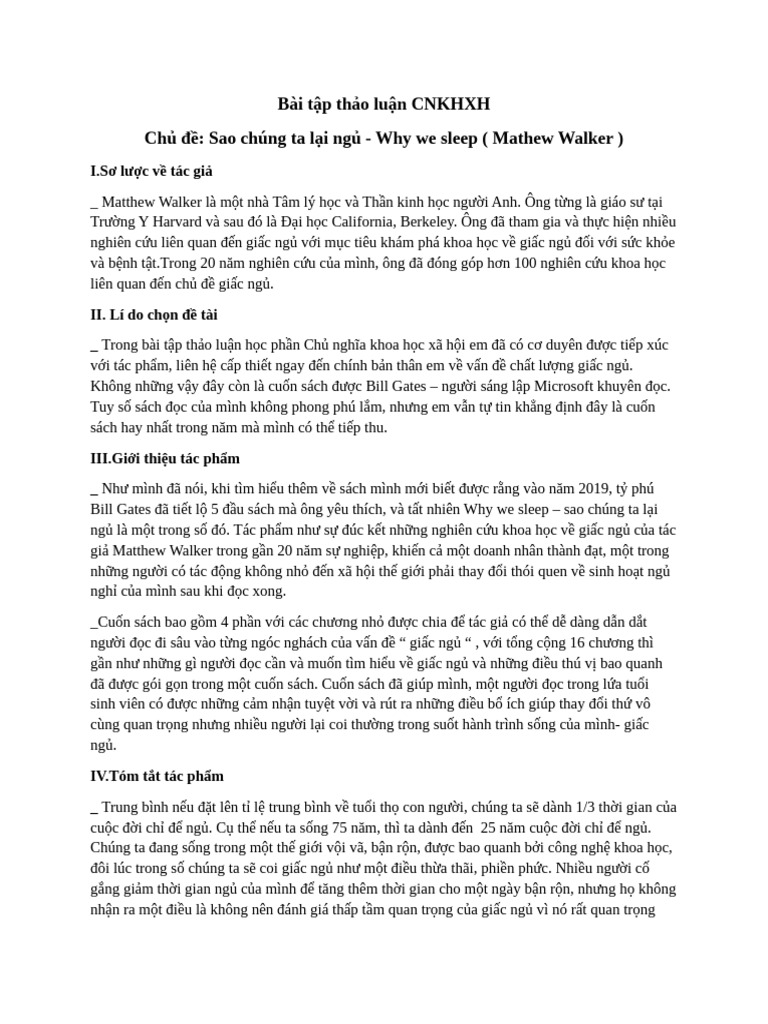 Bài tập thảo luận CNKHXH | PDF
