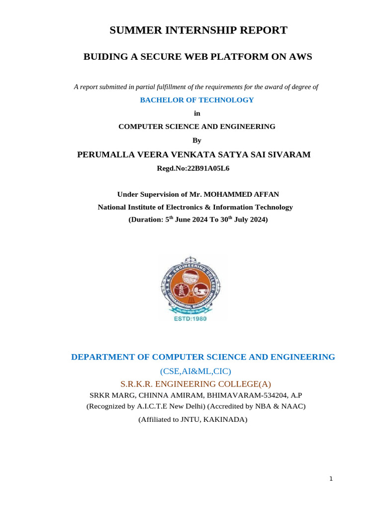 Aws Summer Intern | PDF | Ip Address | Software