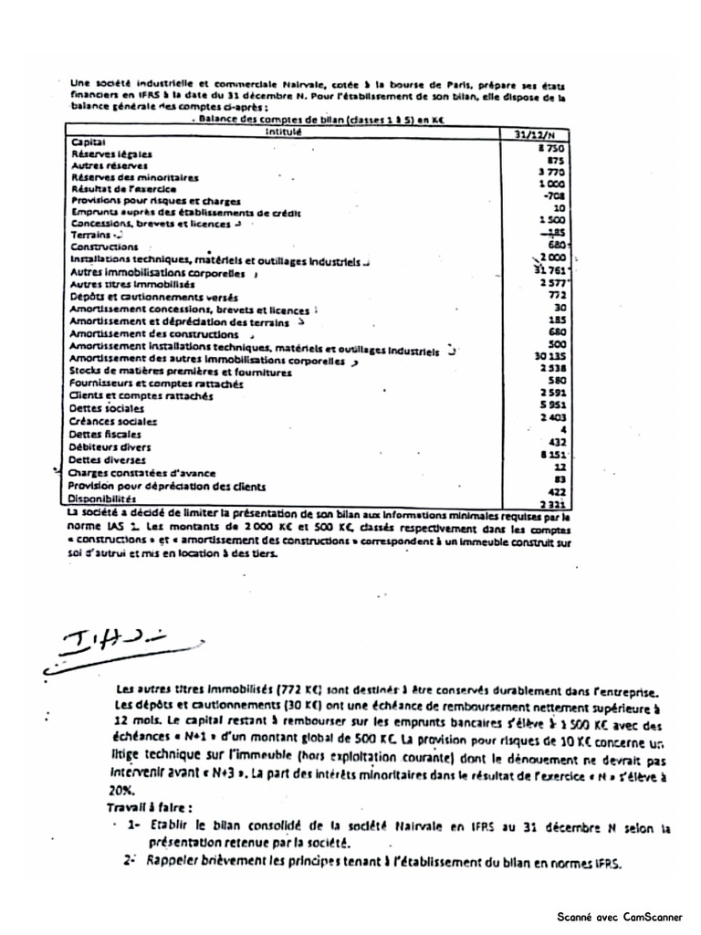 Bilan Consolider | PDF