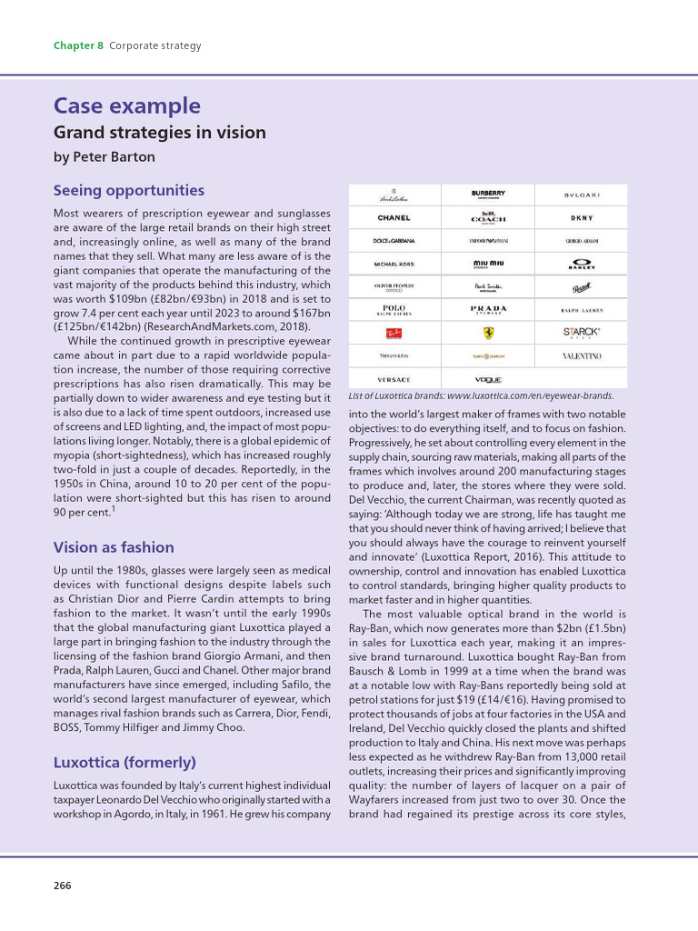 Pages From Exploring Strategy Text and Cases (Etc.) | PDF | Glasses