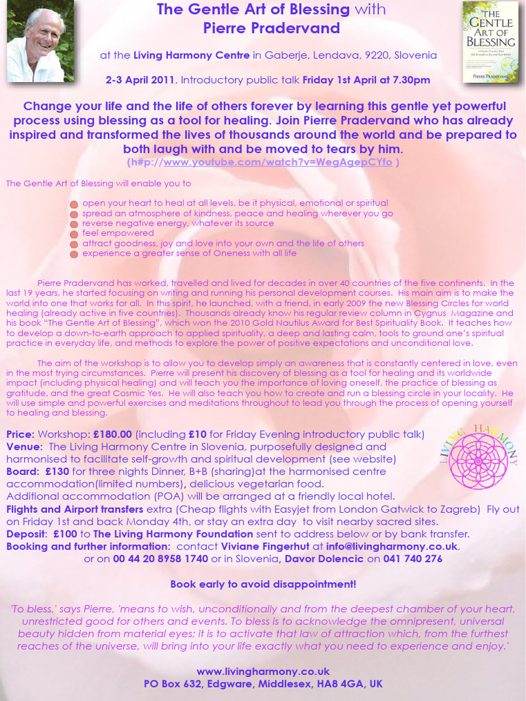 The Gentle Art of Blessing With Pierre Pradervand | PDF | Self-Improvement | Wellness