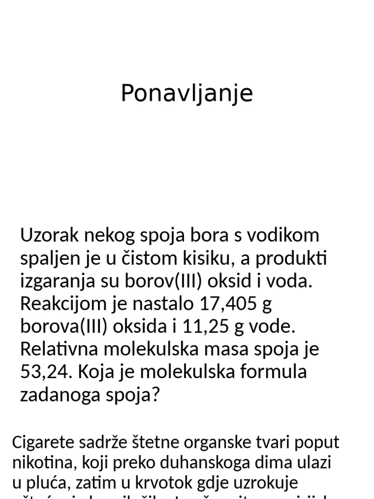 Ponavljanje | PDF