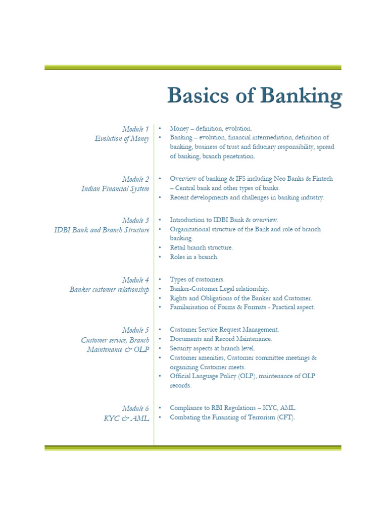 Basics of Banking | PDF | Banks | Cheque