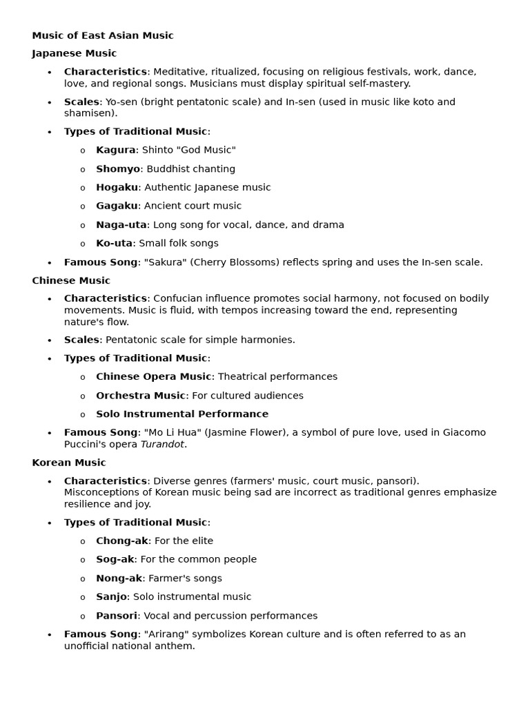 East Asian Traditional Music Guide | PDF | Poetry | Classics