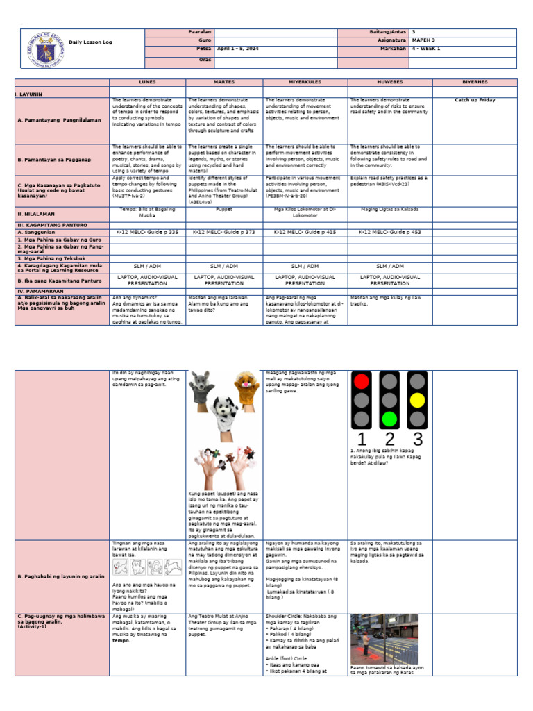 Mapeh - Week 1 | PDF