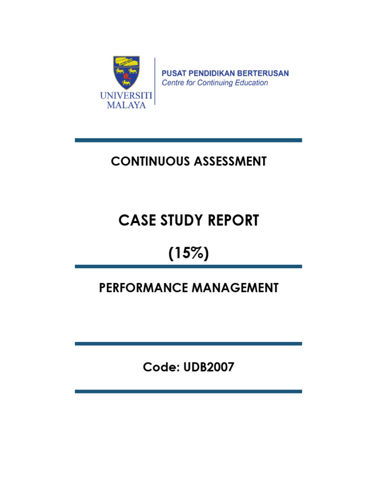 Case Study Report Guidelines | PDF | Performance Appraisal | Turnitin