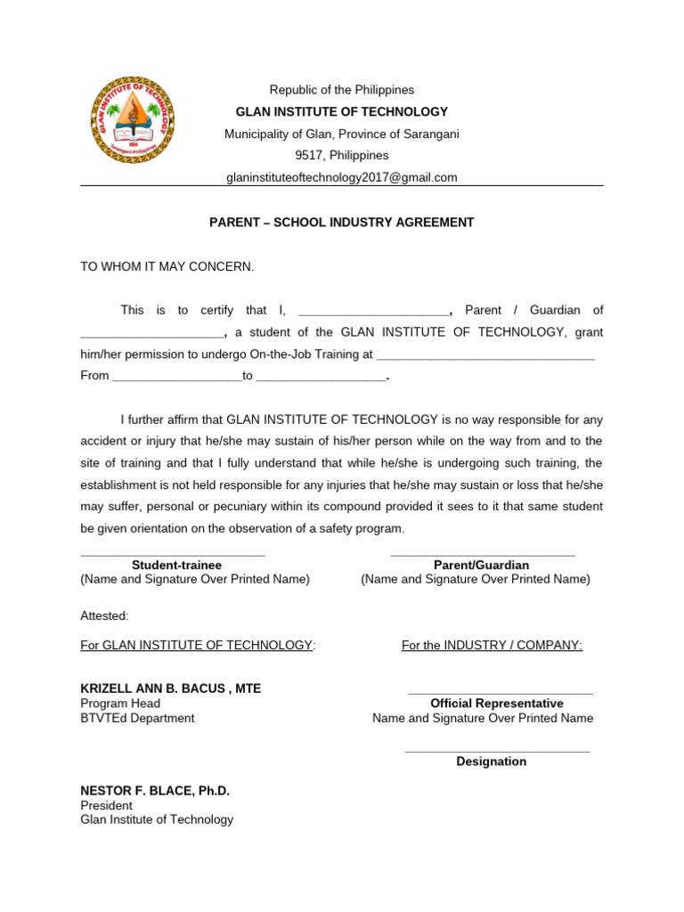 Waiver Student For OJT 2024 | PDF