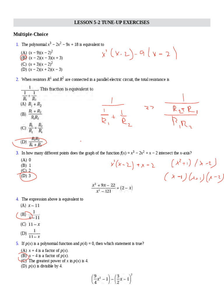 Polynomial Problem Set | PDF | Function (Mathematics) | Polynomial