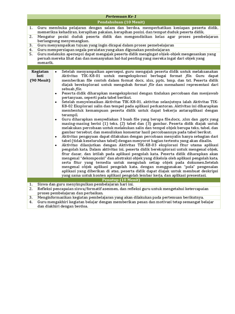 Modul Ajar TIK Kls 8 Pertemuan12 | PDF