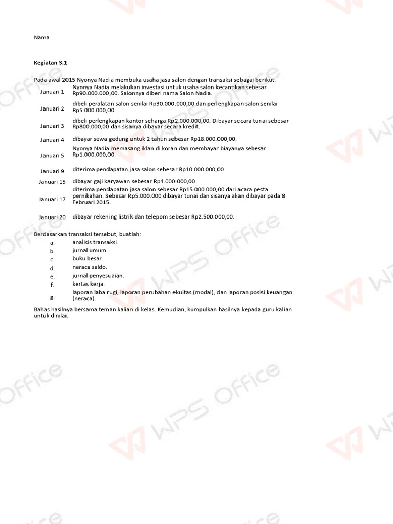 Projek Ekonomi Tentang Akuntansi Semester Ganjil Kelas 12 Rangga Junior | PDF